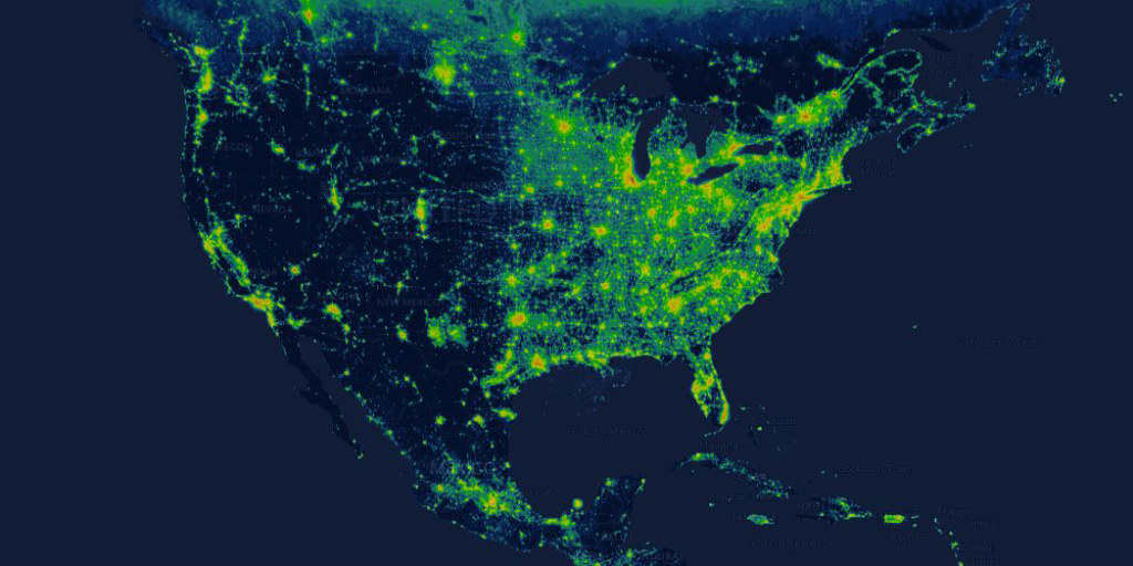 Light Pollution Google Earth Satellite Maps
