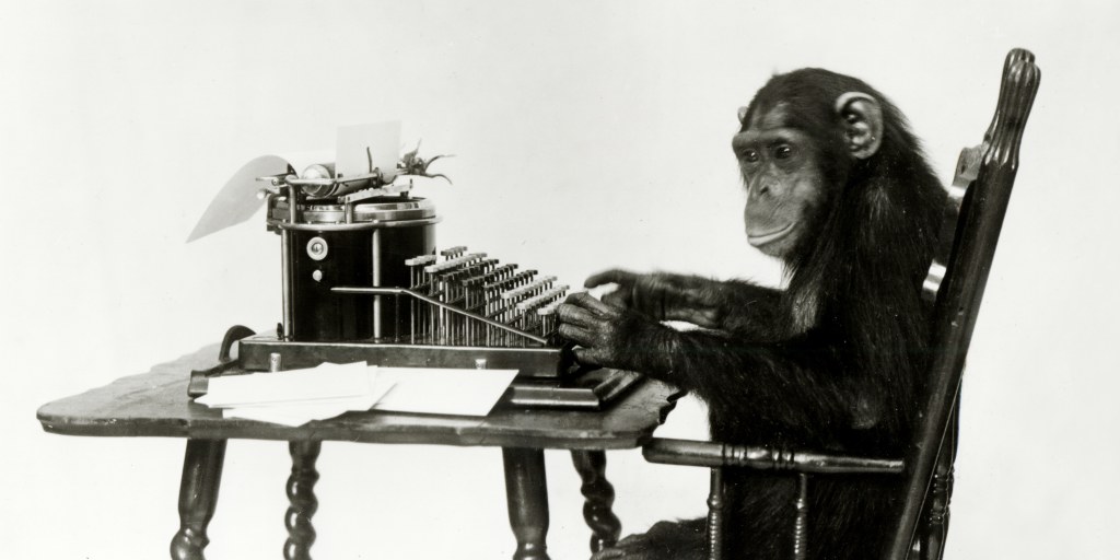 monkey typewriter simpsons