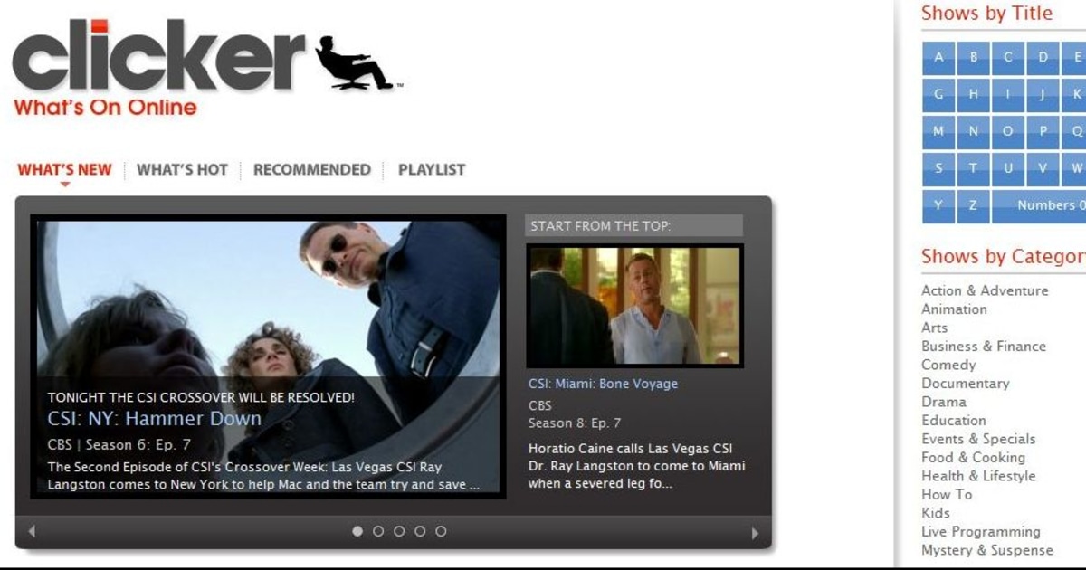 Clicker.com launches TV guide for the Internet