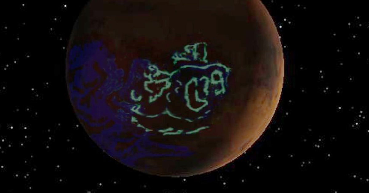 Invisible lights on Mars mapped