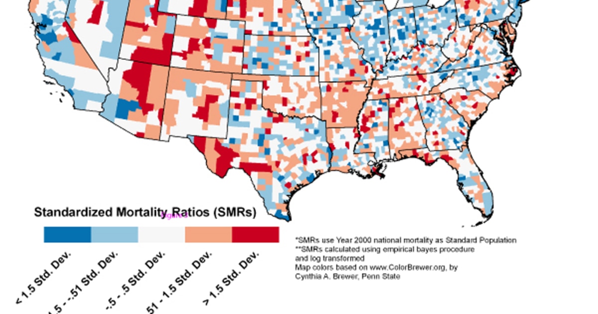 'Death map' shows where nature kills most