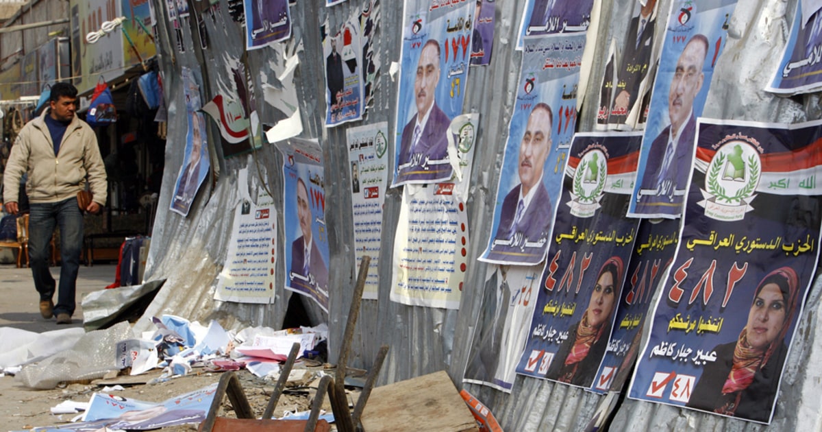 Iraqi voters get taste of U.S.-style electioneering