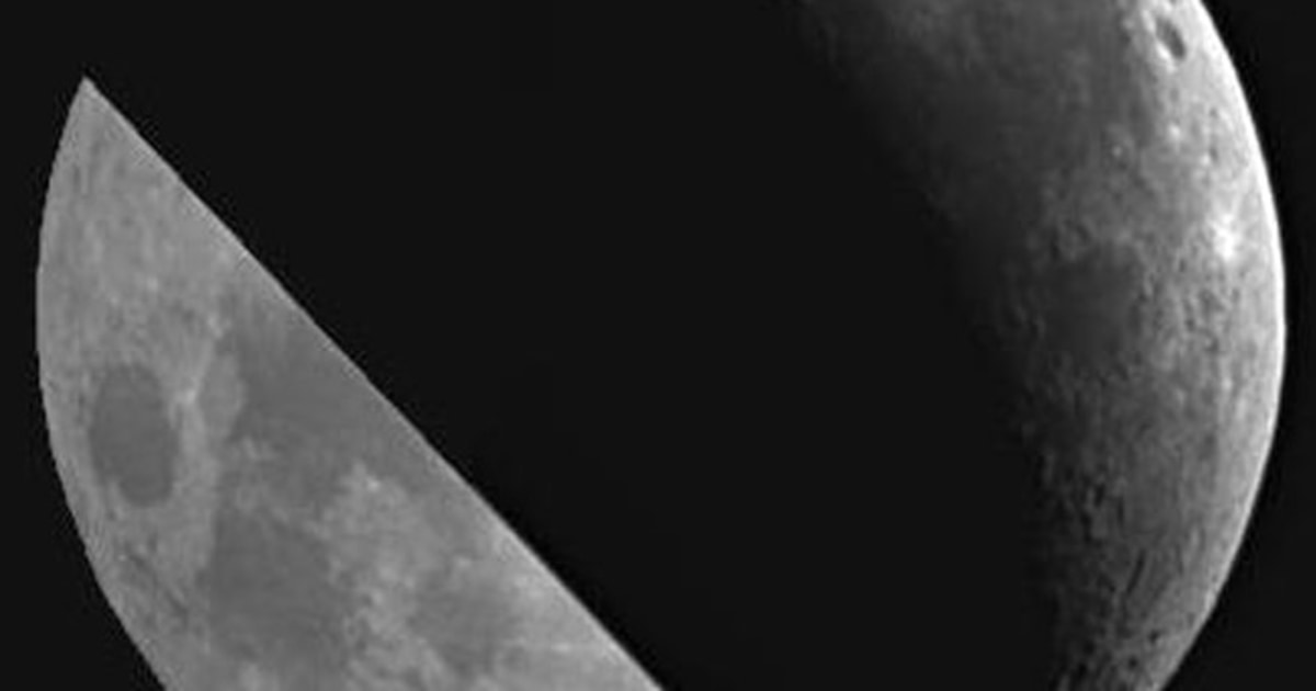 Earth's reflection varies on the moon