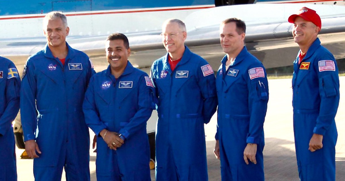 Discovery's eclectic crew is poised for space