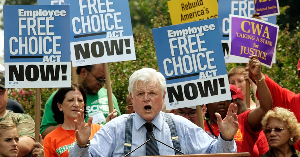Kennedy championed workers’ rights