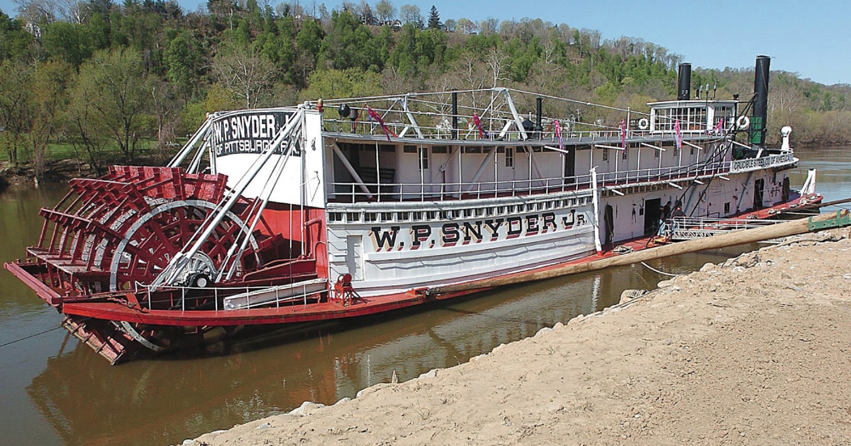 Rusting relic faces a tight river voyage in Ohio