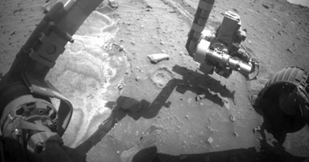 Rover makes discovery while spinning wheels