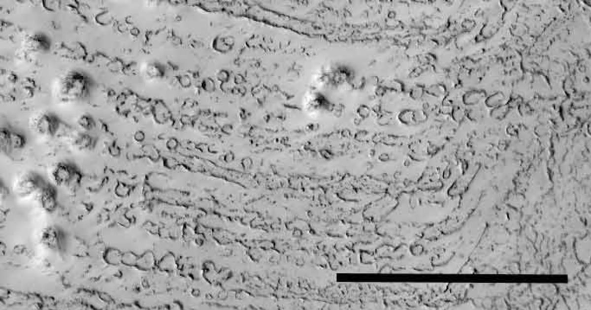 Evidence suggests icebergs in frigid oceans on ancient Mars