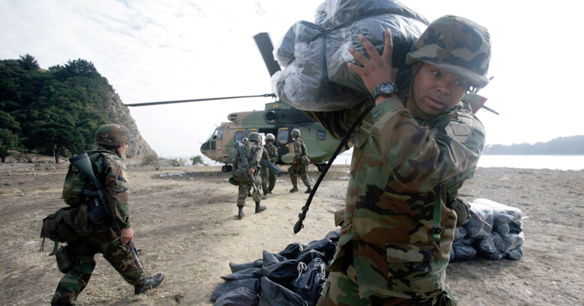 Chilean military begins aid deliveries