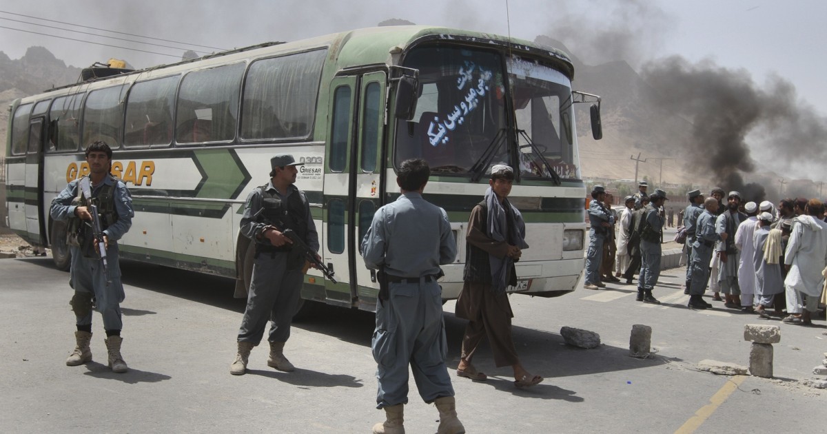 U.S. troops kill 5 on Afghan bus, protest follows