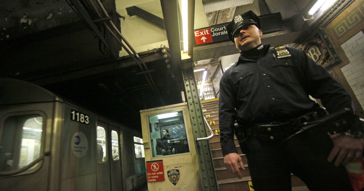 Under NYC, police patrol subways for terrorists