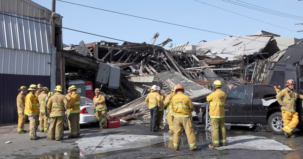 1 killed, 1 critical in L.A. building explosion