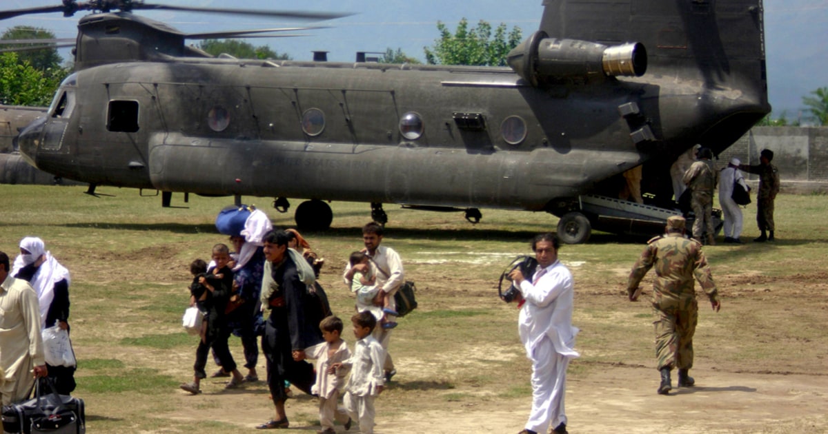 U.S. Army begins relief missions in Pakistan