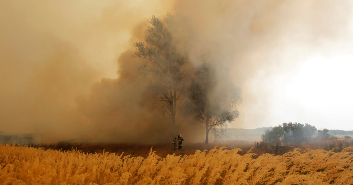 Russian fires might emit radioactive smoke