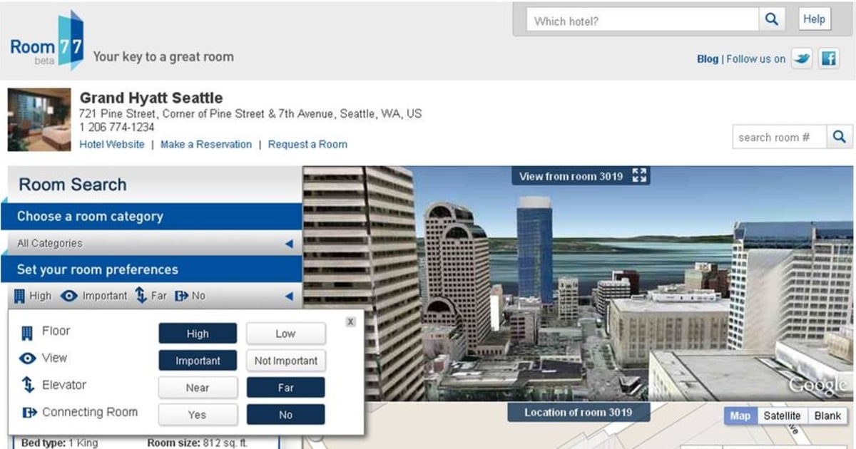 Choose your own hotel room