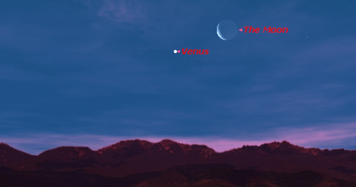 Venus, moon offer early-bird skywatching treat