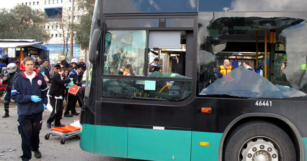 Explosion at Jerusalem bus stop kills 1, wounds 38