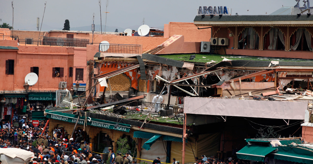 Bomb blast hits popular cafe in Morocco, killing 15