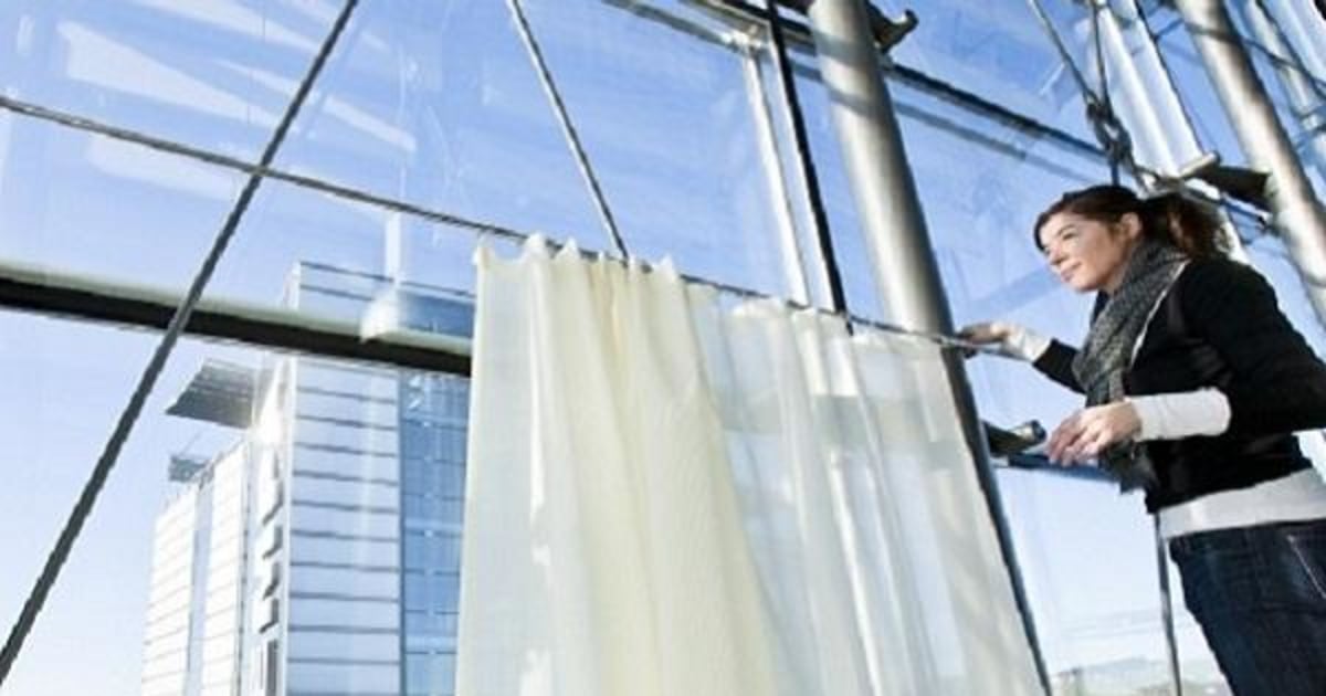 High-tech curtains block sound but let in light