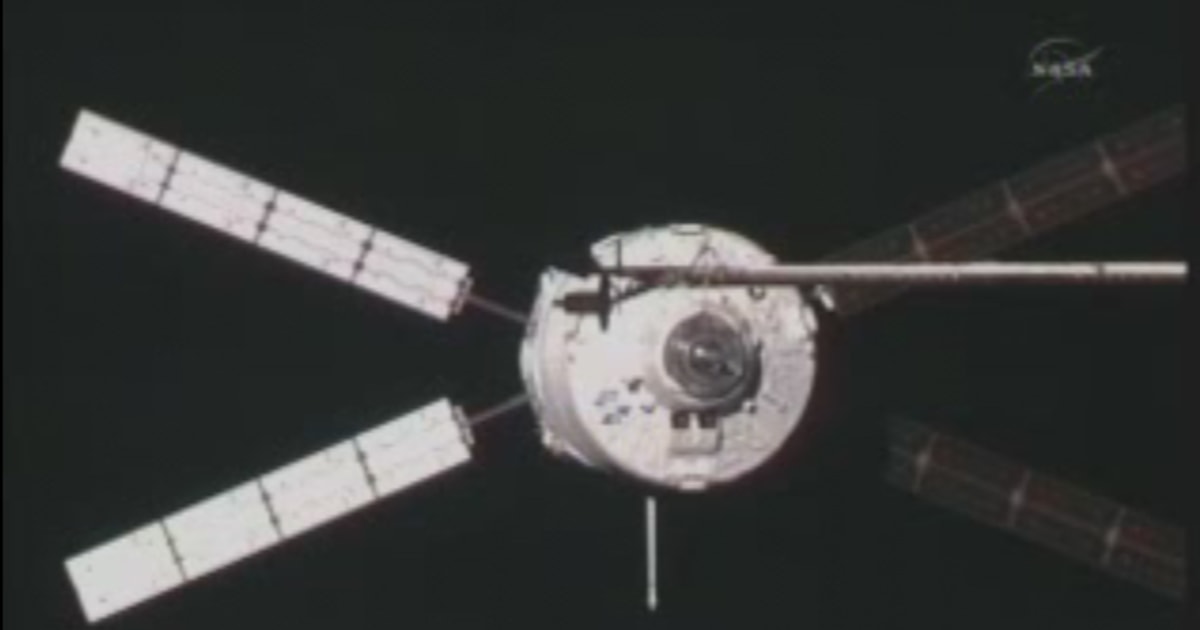 Huge robotic cargo ship departs space station