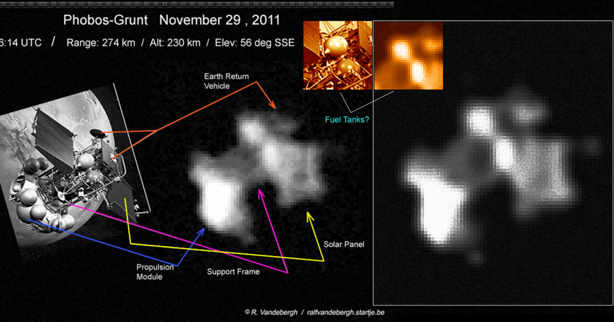 Phobos-Grunt 'dead in the water'; pieces falling to Earth