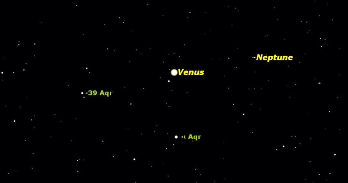 Venus and Neptune to appear side-by-side on Friday