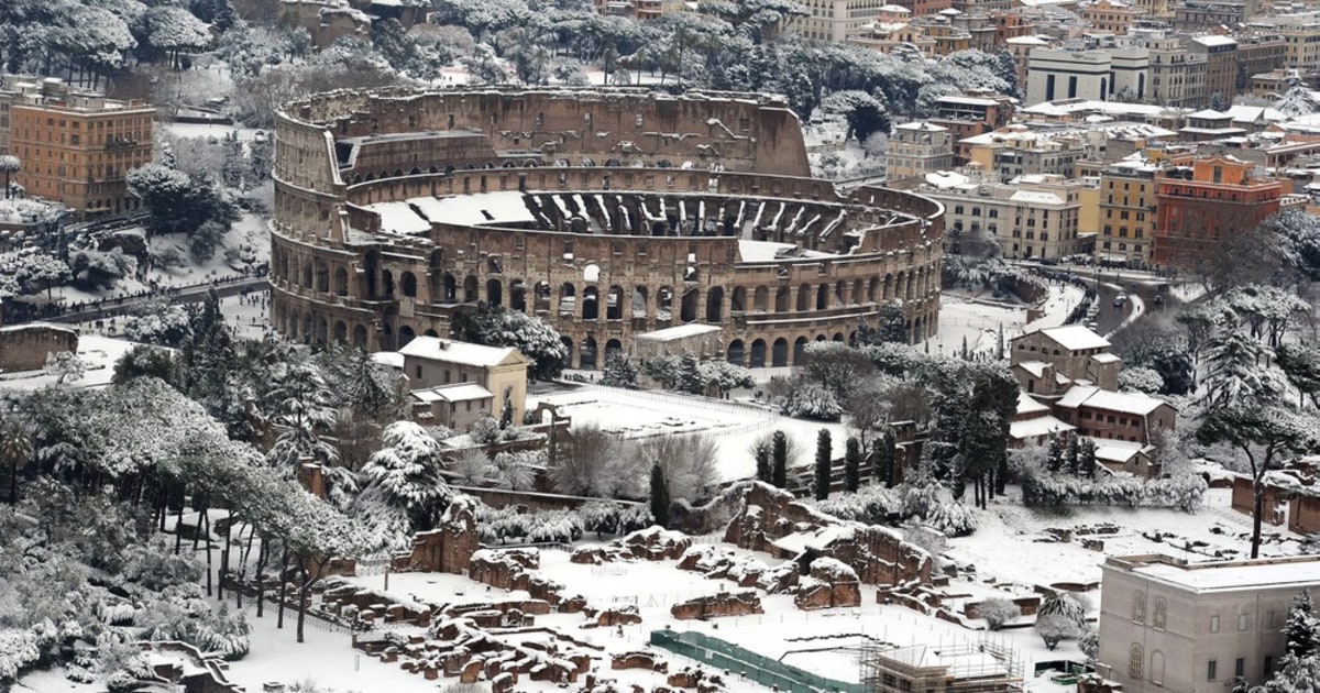 Brutal European chill moves west; Rome blanketed with snow