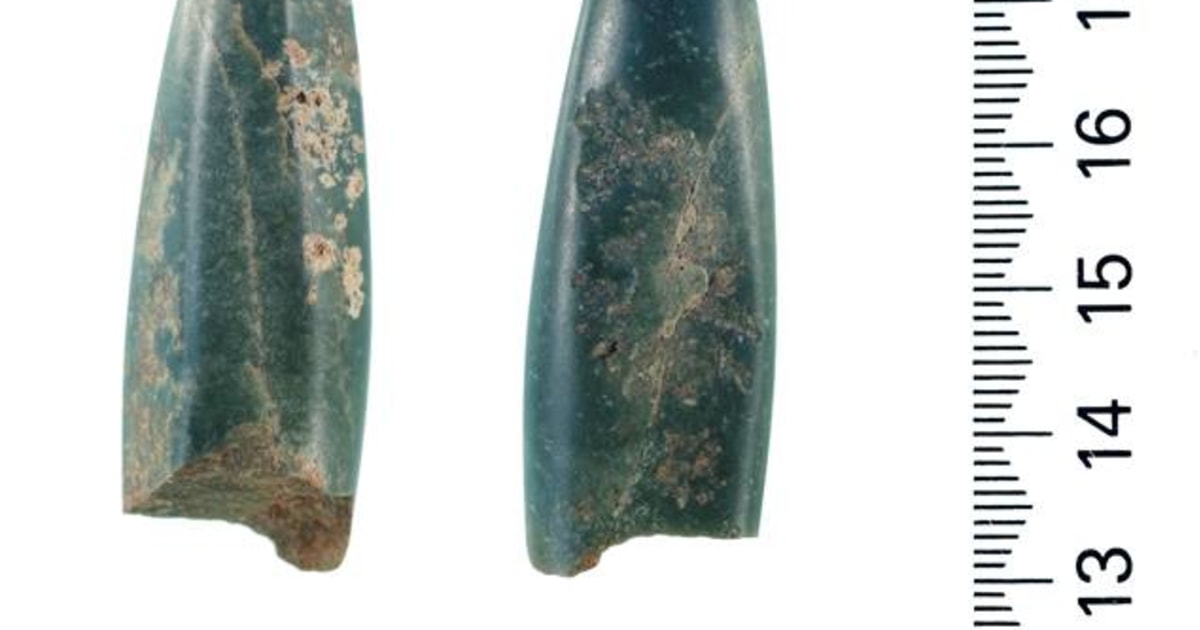 Origin of an ancient jade tool baffles scientists