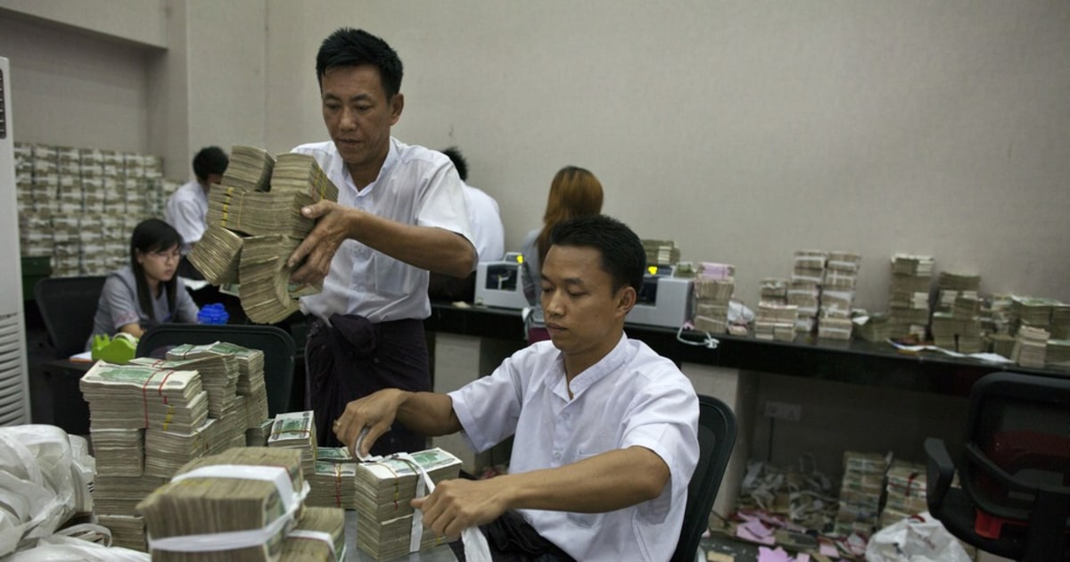 Myanmar joins 21st century, sets up ATMs