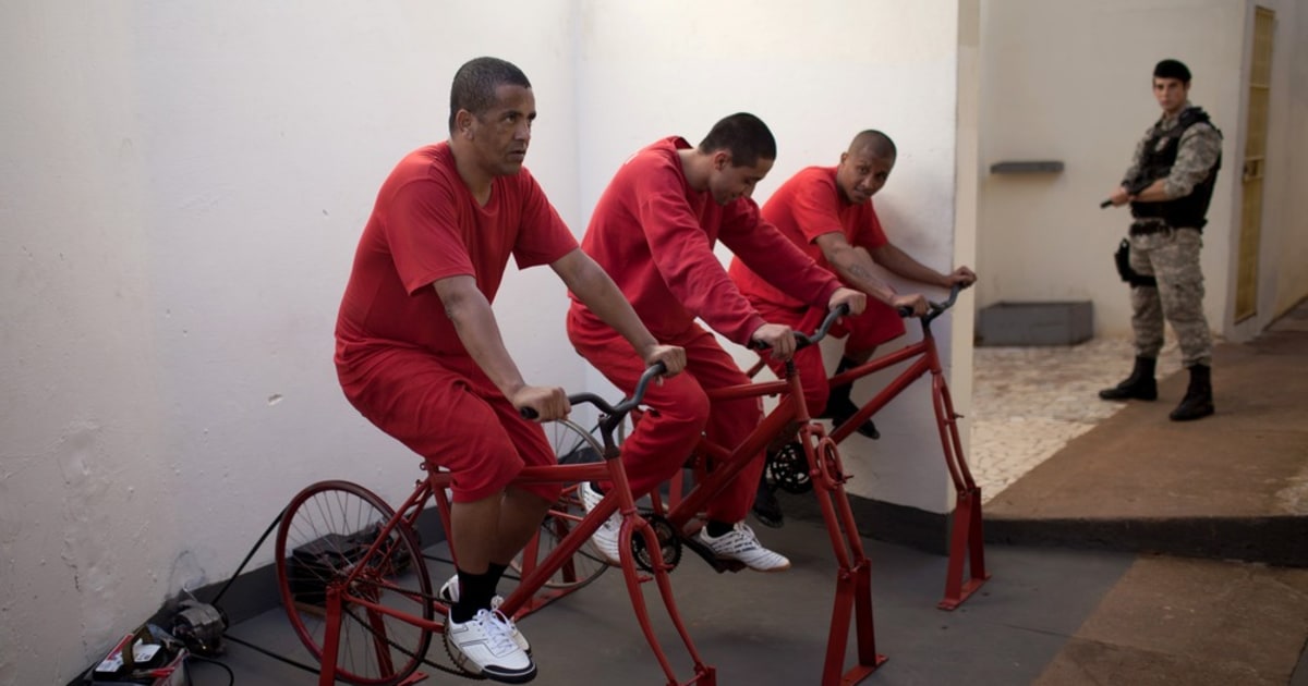 Inmates at Brazil prison pedal for electricity - and their freedom