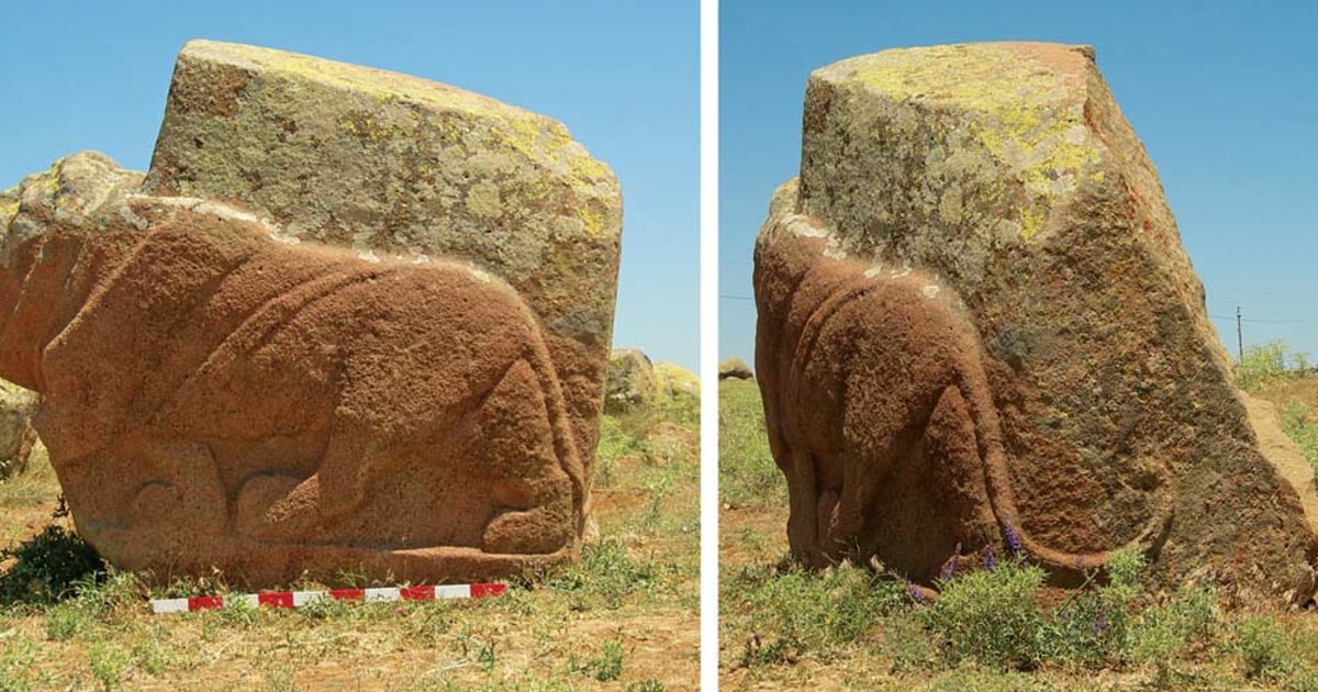 Ancient life-size lion statues baffle scientists