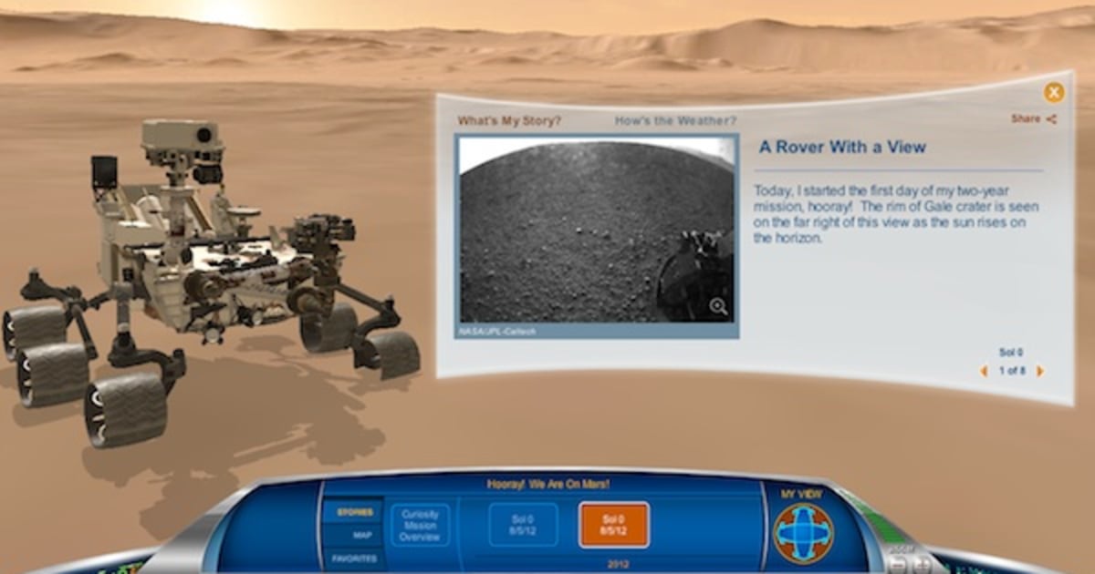 Follow the path of Mars rover Curiosity — in 3-D!