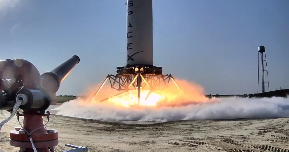 Reusable 'Grasshopper' rocket prototype makes first test flight