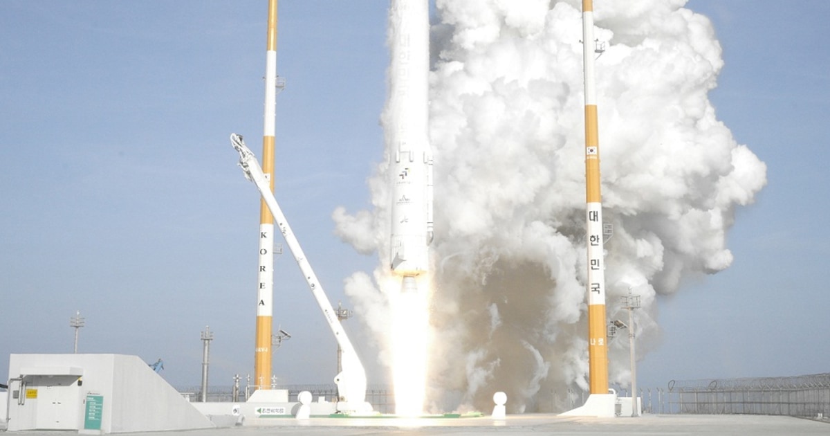 South Korea successfully launches first civilian rocket