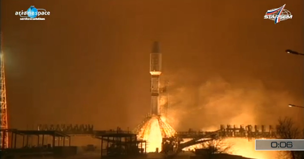 Russian rocket launches 6 satellites into space
