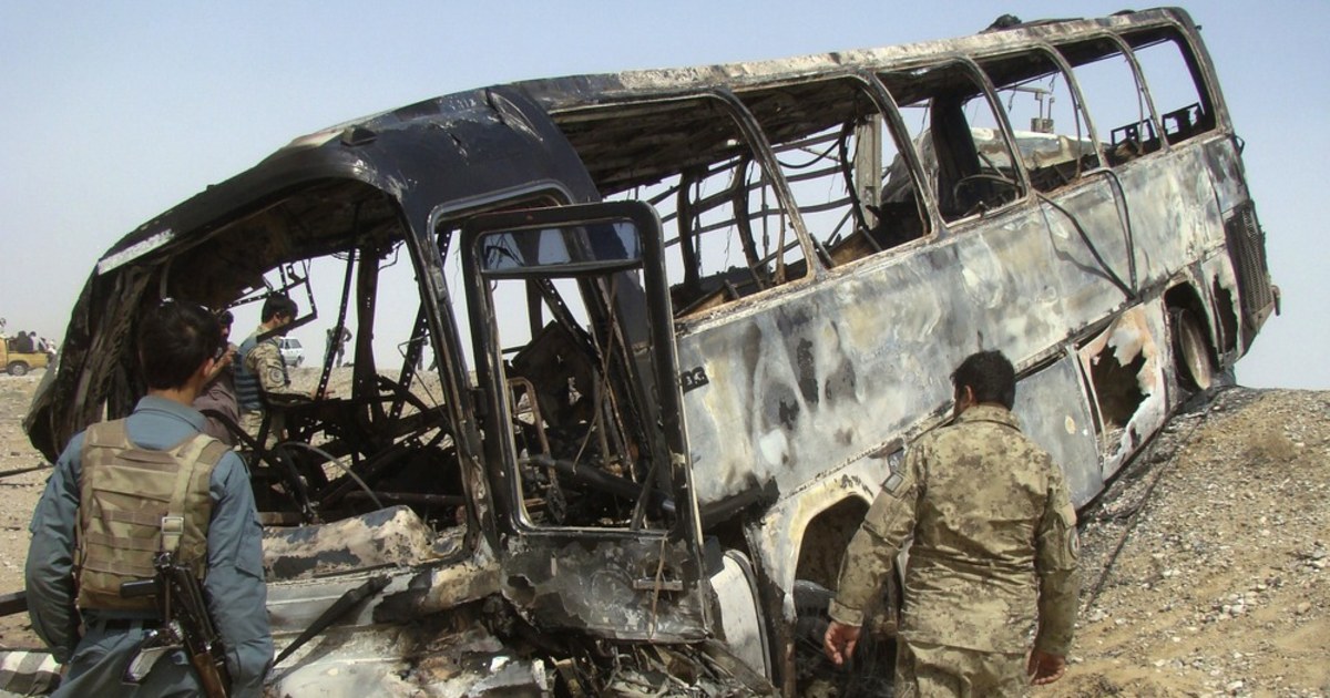 At least 40 killed in Afghan bus crash