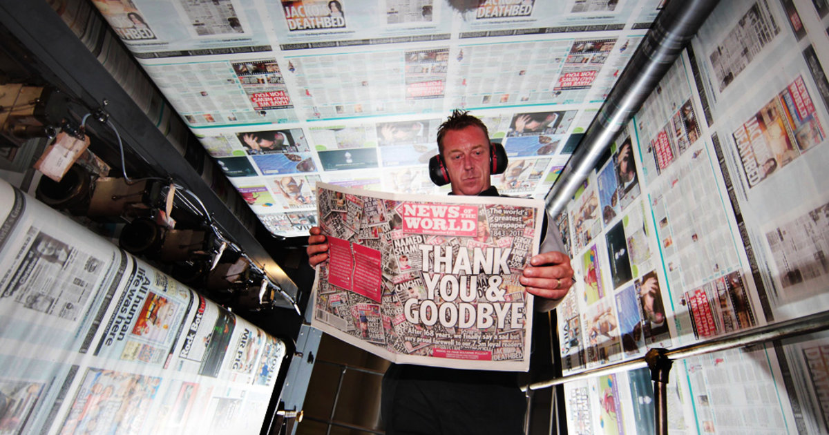 UK tabloid in phone-hacking scandal bids farewell to readers