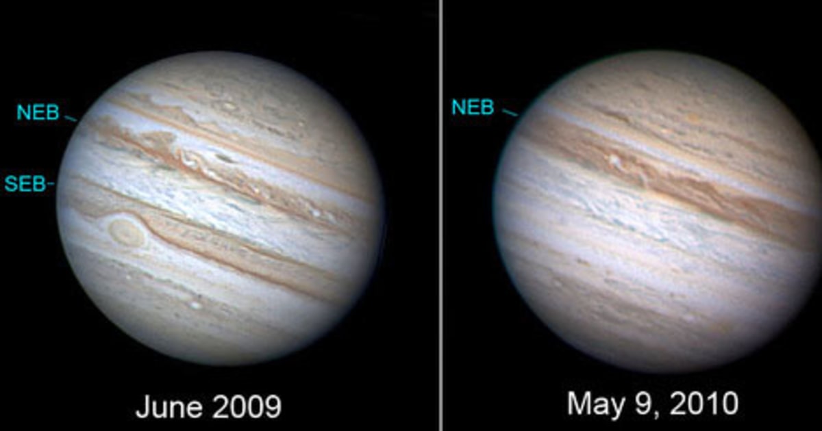 Jupiter lost a cloud stripe, new photos reveal