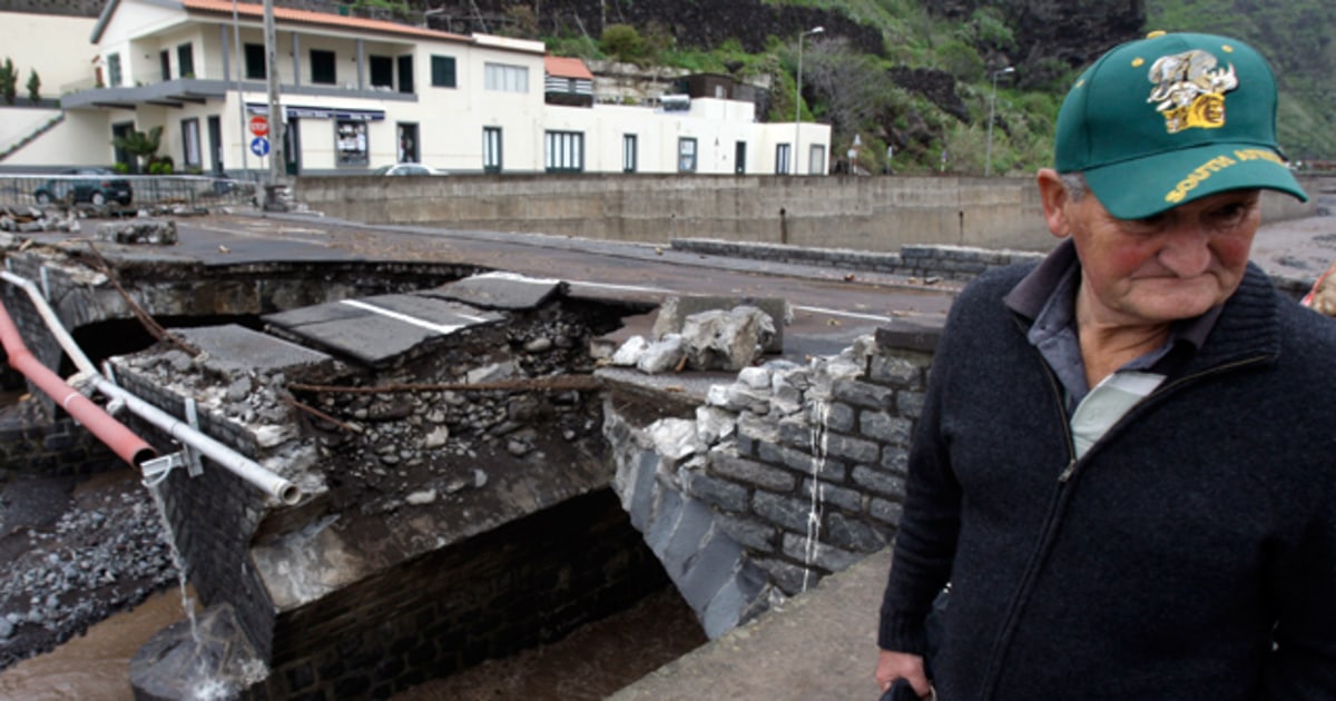 Floodwaters ravage Madeira