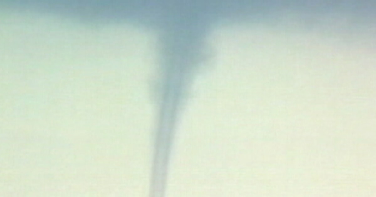 Large water spout spotted off Miami Beach