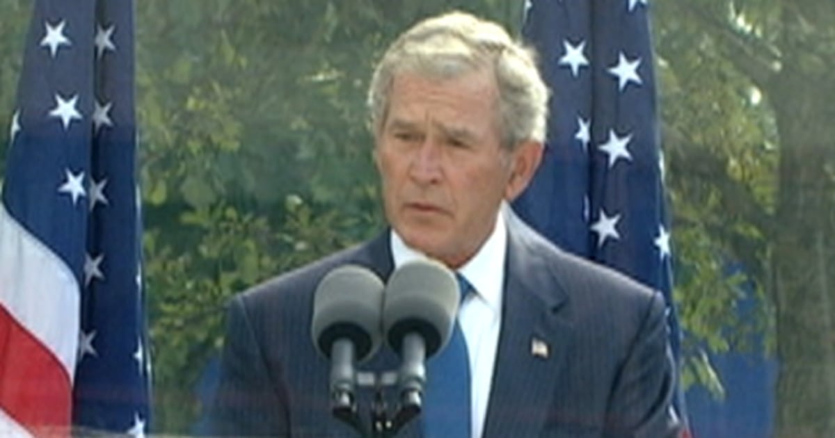 Bush reads Lincoln letter at Ground Zero