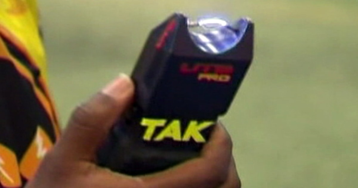 Stun guns used in hardcore ball game