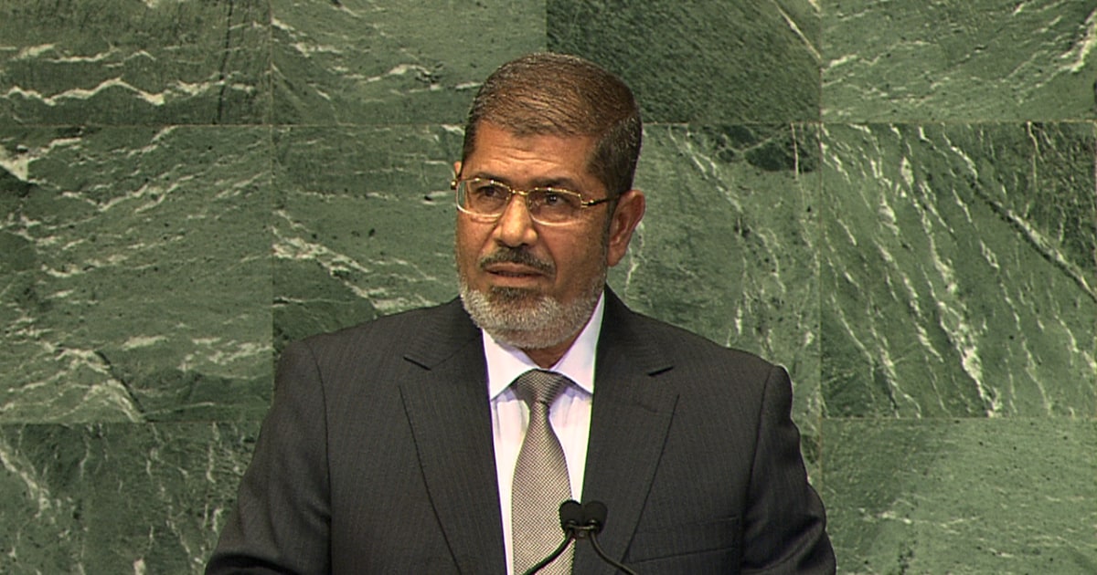 Morsi to UN: We must end war in Syria
