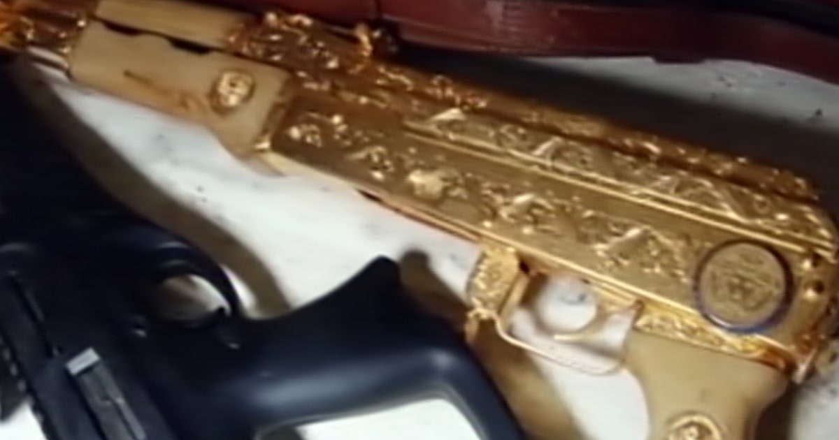 Golden gun found in Honduras weapons bust
