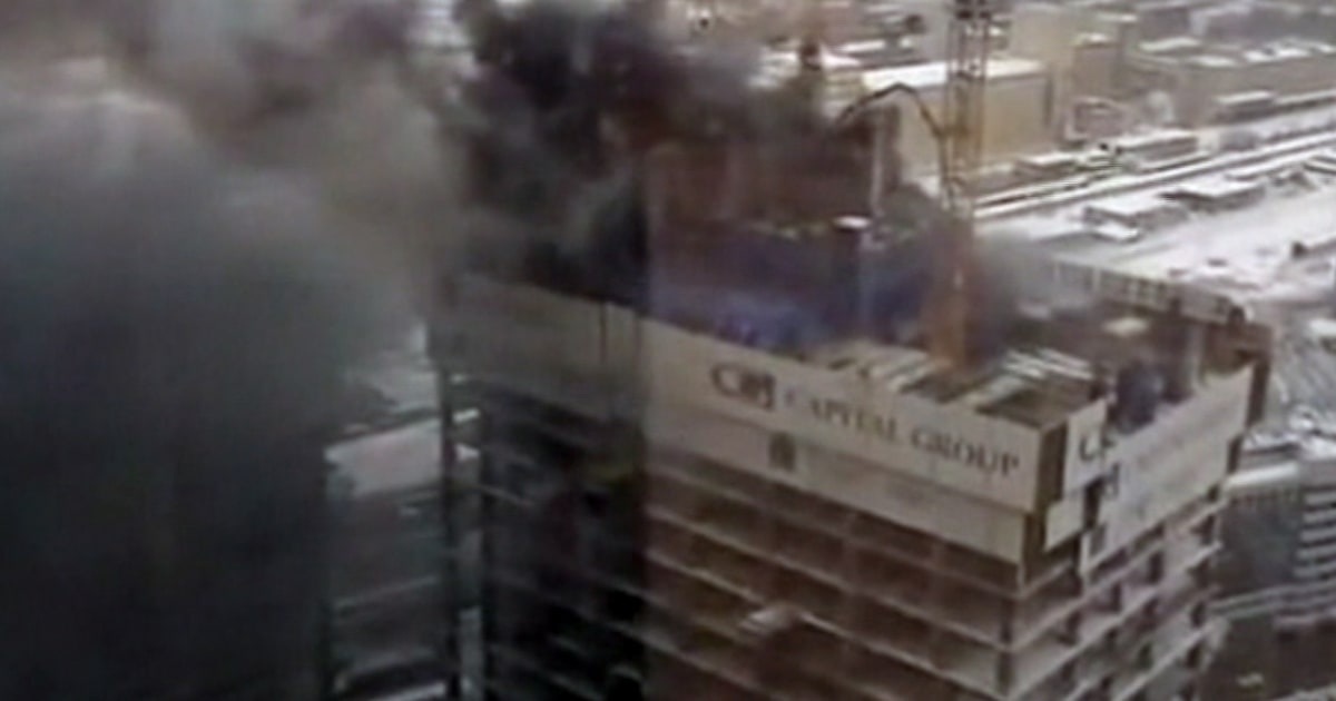 Fire breaks out in Moscow skyscraper