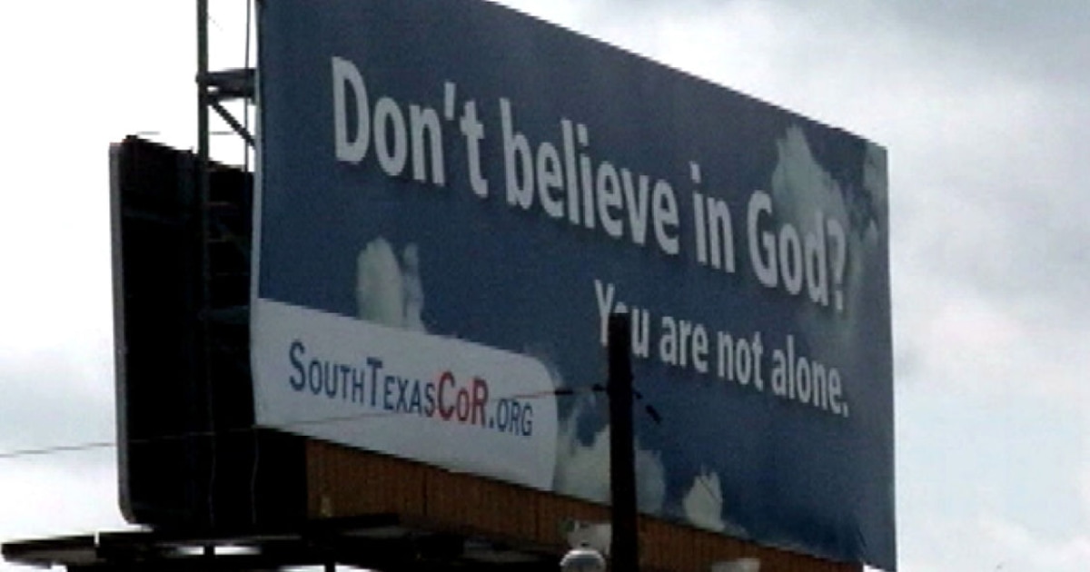 Atheist billboard angers Texas town