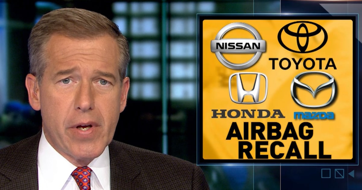 Millions of cars recalled over airbag defect