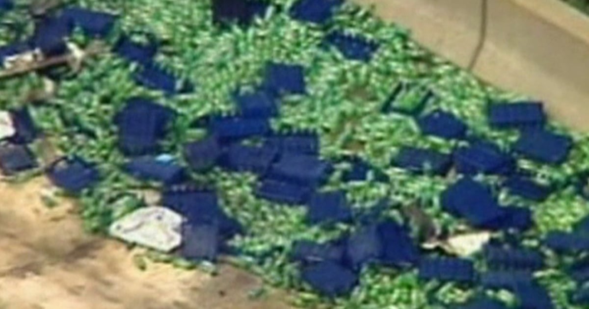 Mountain Dew highway spill stops traffic