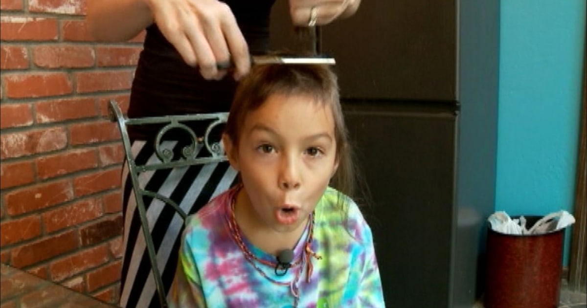 Boy donates hair for cancer patients