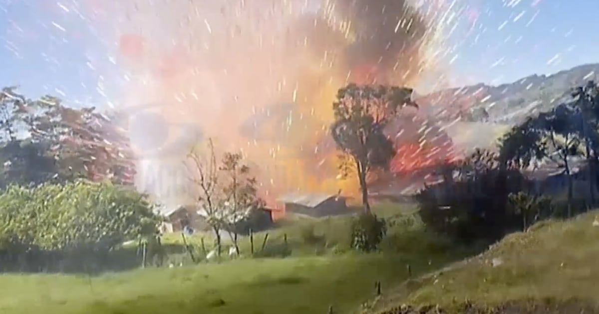 This Is What Happens When a Fireworks Factory Catches Fire
